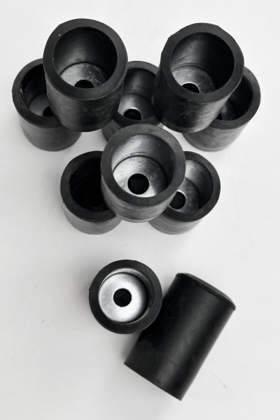 Straight-Sided 19 mm Black Ferrules – Pack of 10 Rubber Tips | Stick ...