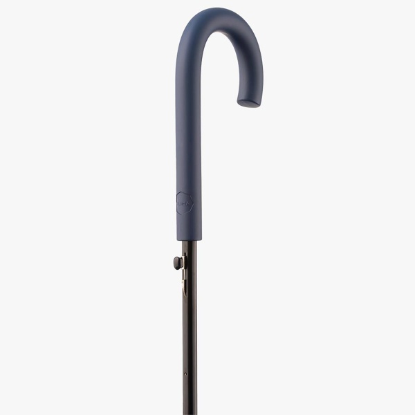 Bisetti Setze 16 Rib Ladies Long UVP Umbrella - Navy | Stick & Cane Shop