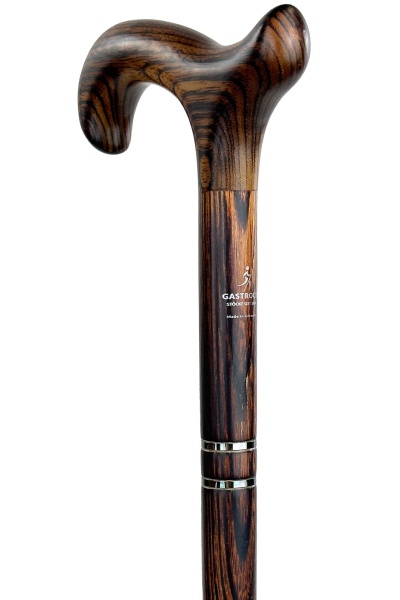 Dark Scorched Acacia Derby Walking Stick | Elegant & Durable | Stick ...