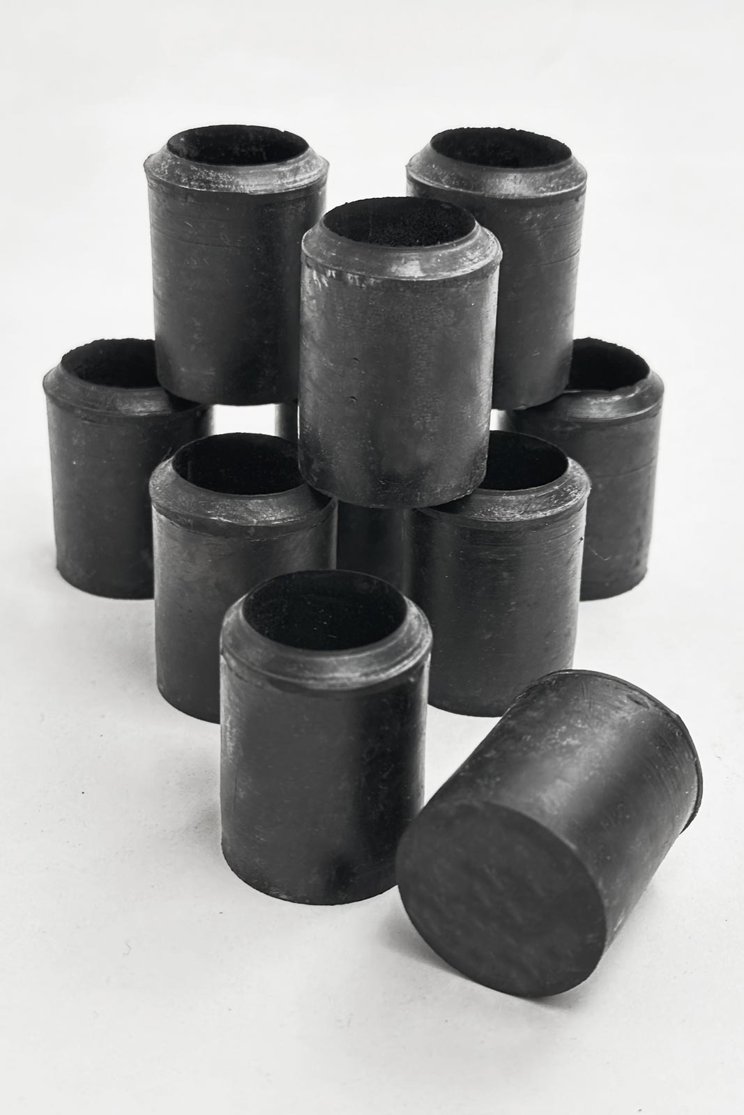 Straight-Sided 22 mm Ferrules – Pack of 10 Rubber Tips | Stick & Cane Shop