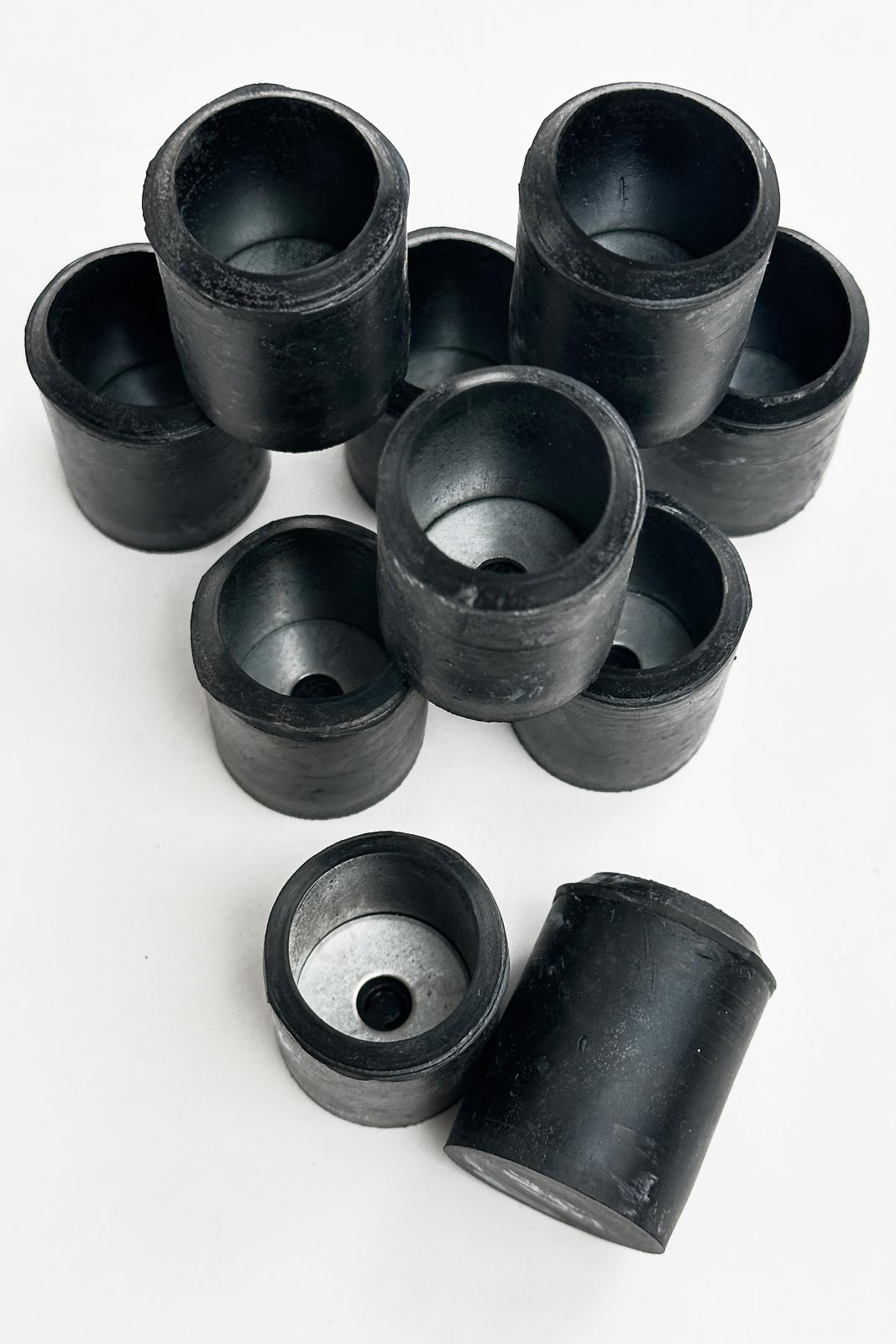 Straight-Sided 22 mm Ferrules – Pack of 10 Rubber Tips | Stick & Cane Shop