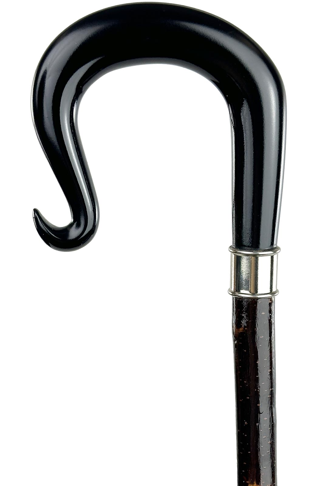 Handmade Buffalo Horn Shepherds Crook with Nickel Collar | Stick & Cane ...