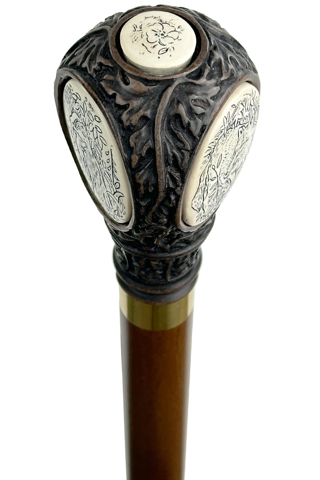 Arts & Crafts Acanthus & Wildlife Collectors Cane | Stick & Cane Shop