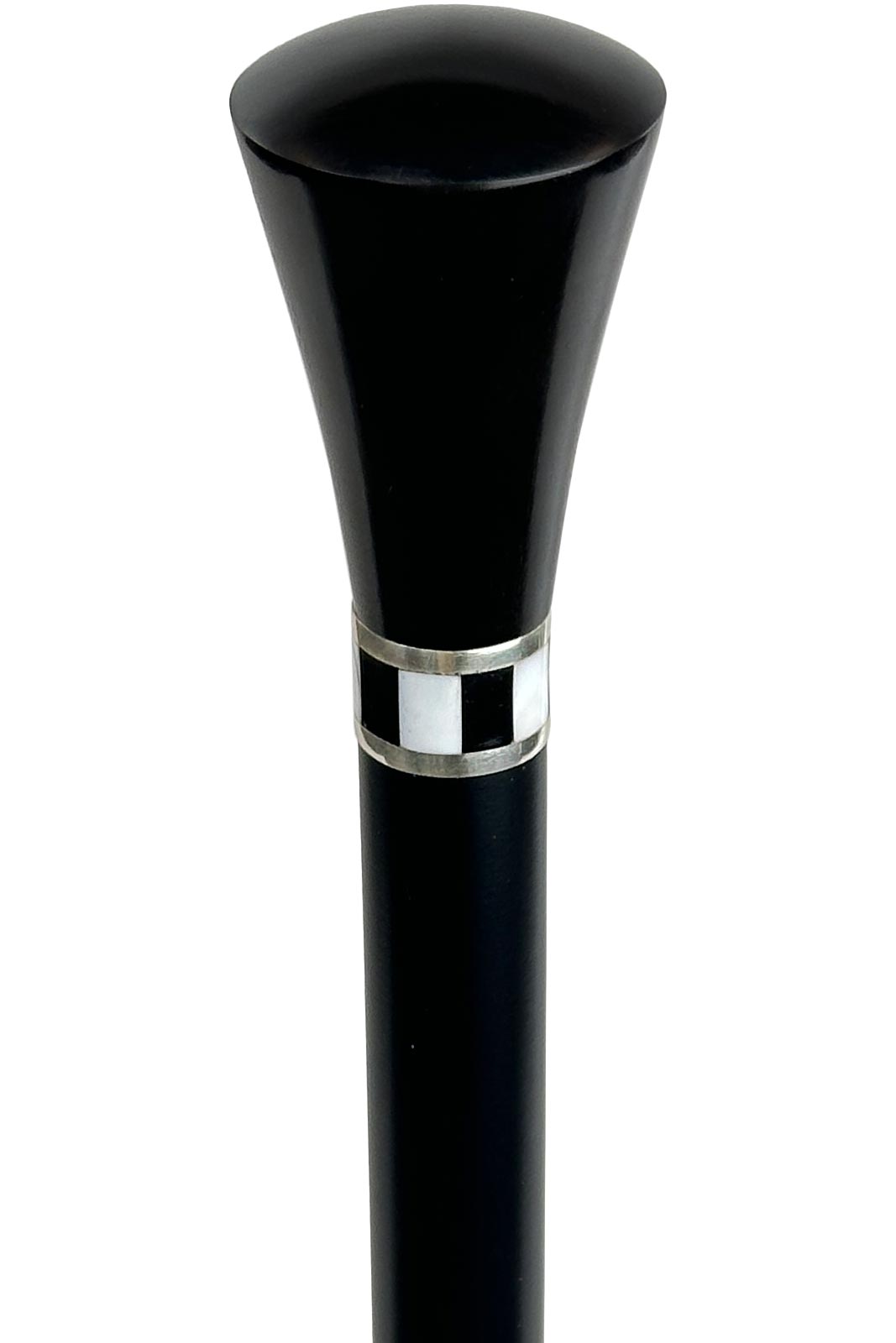 Art Deco Milord Cane with Ebony Handle | Luxury Walking Cane | Stick ...