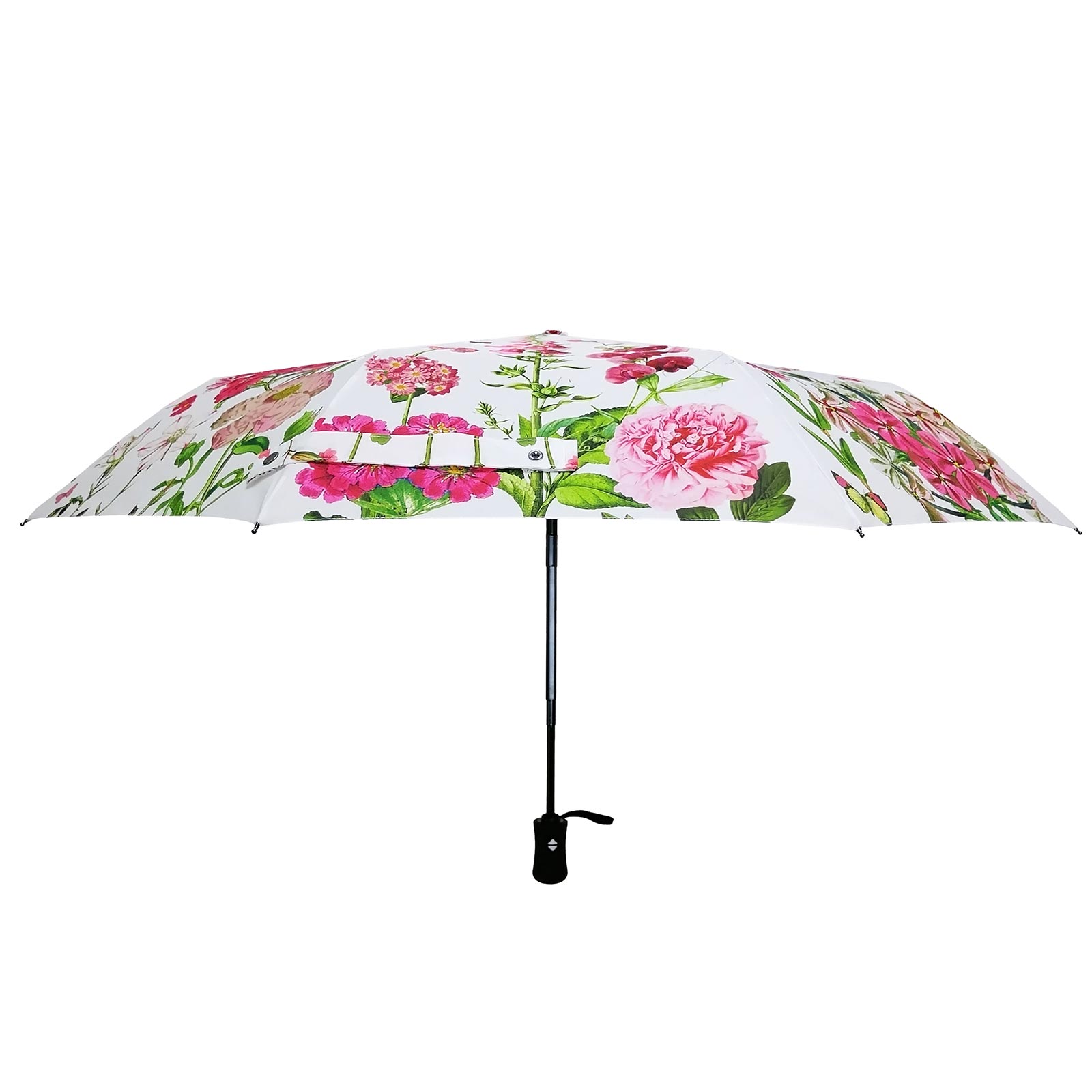 Rosehip Designs Pink Sweetpea Umbrella | Elegant Floral Auto Open ...