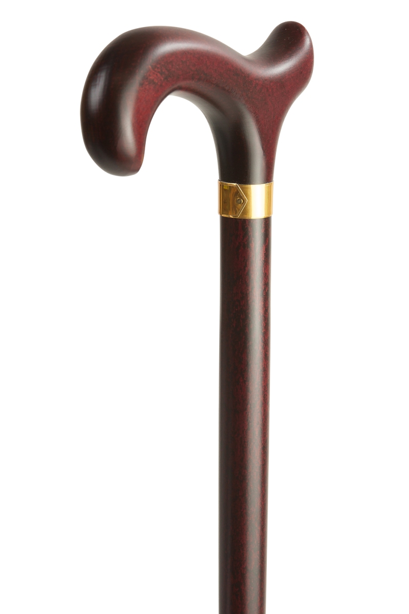 Mahogany Derby Cane with Collar | Stick & Cane Shop