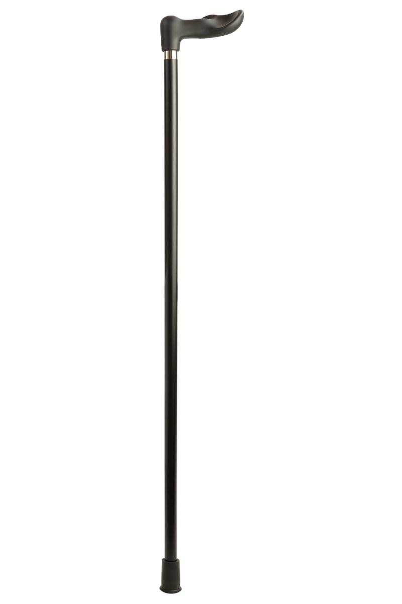 Anatomical Black Soft Touch Handle Walking Stick - Left Handed | Stick ...