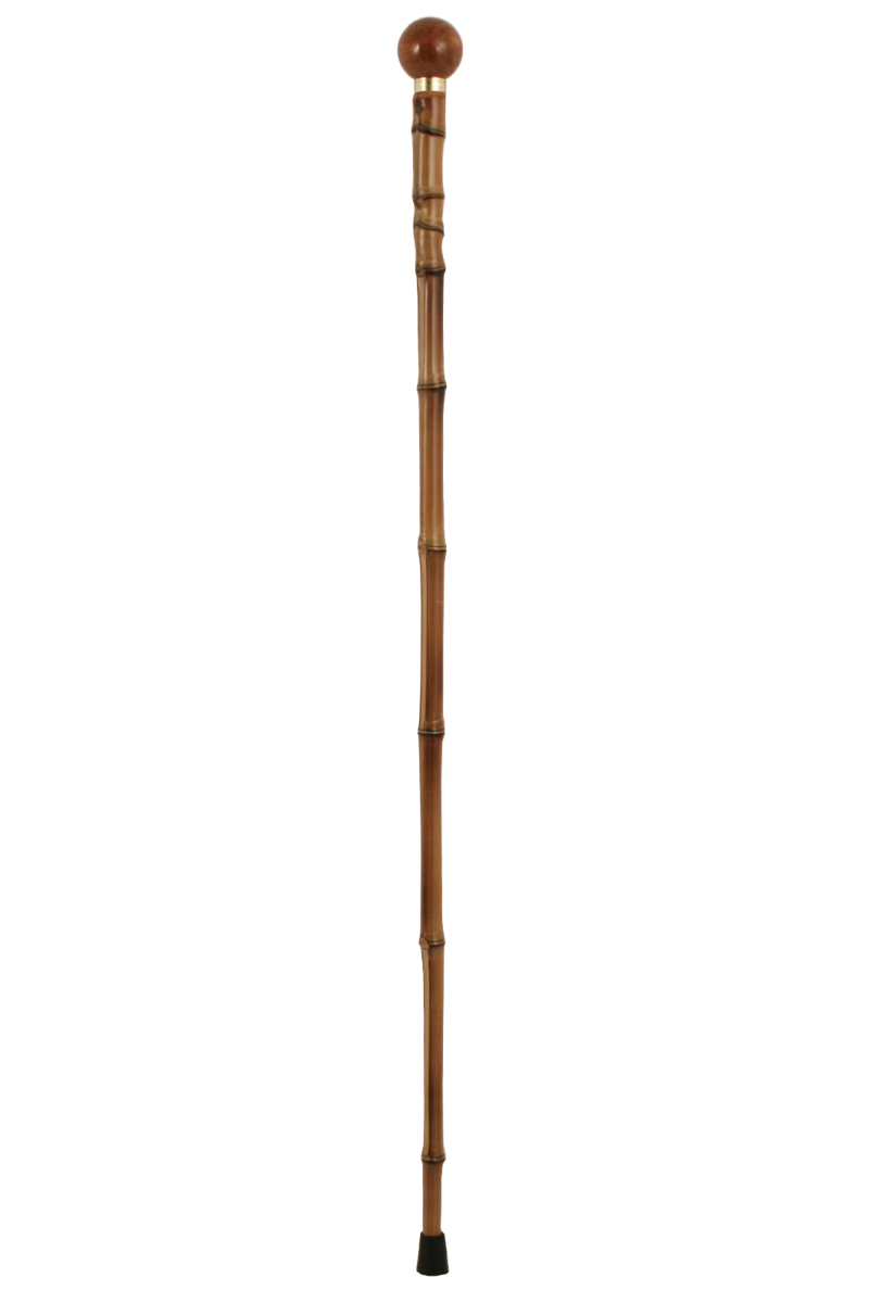 Rosewood Ball Handled Stick with Bamboo Shaft | Stick & Cane Shop
