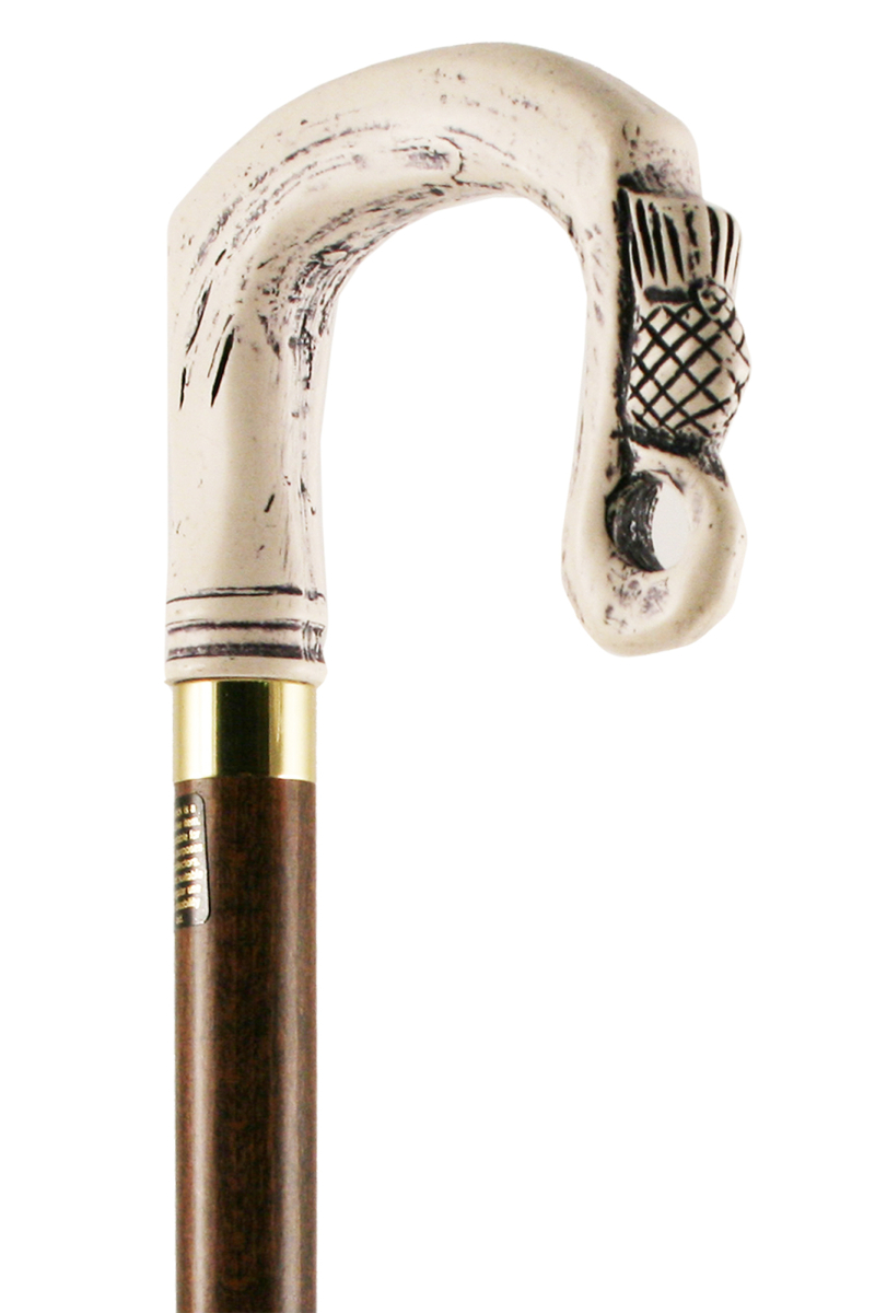 Shepherds Crook with Thistle Moulded Handle Collectors Stick | Stick ...