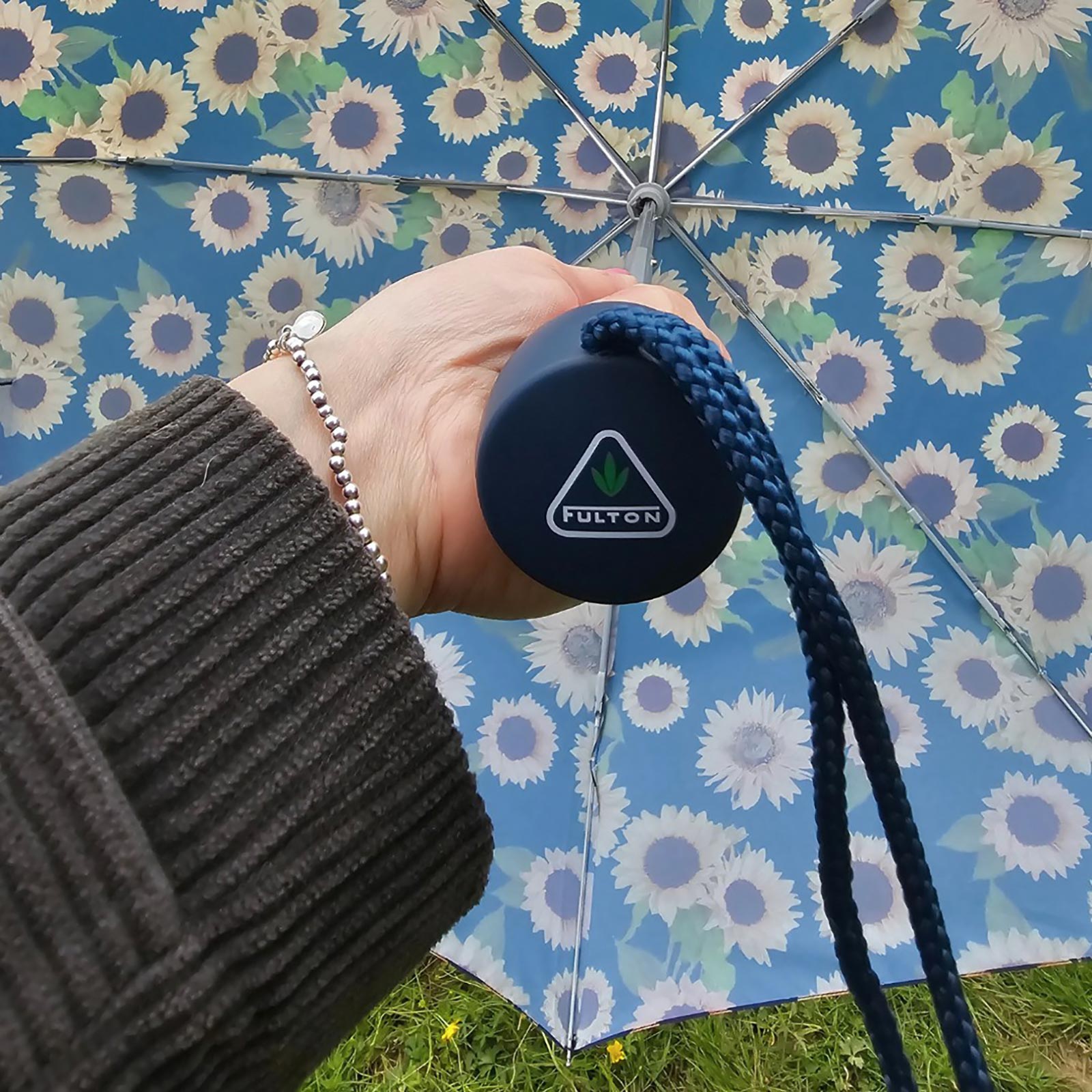 Fulton Minilite Folding Umbrella - Sunflower | Stick & Cane Shop