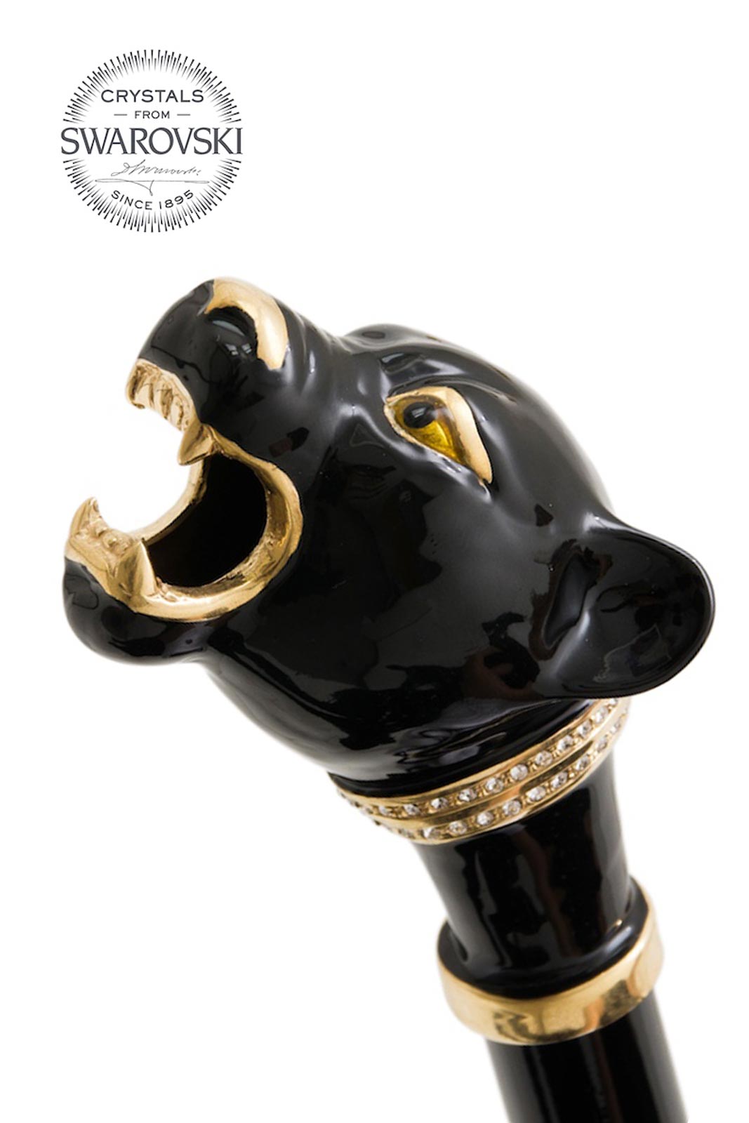 Panther Dress Cane with Swarovski Crystals by Pasotti | Stick & Cane Shop