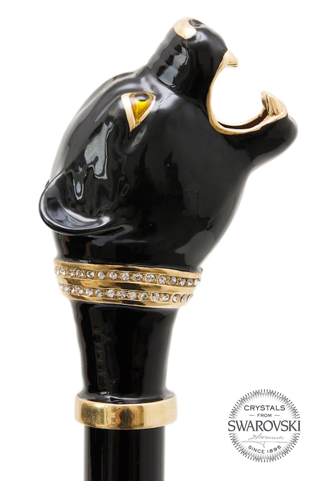 Panther Dress Cane with Swarovski Crystals by Pasotti | Stick & Cane Shop