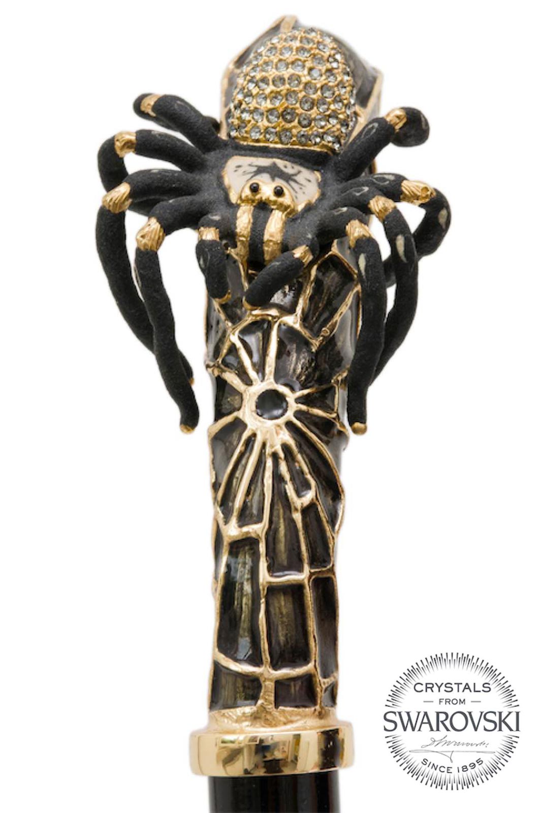 Spider Collectors Cane with Swarovski Crystals by Pasotti | Stick ...