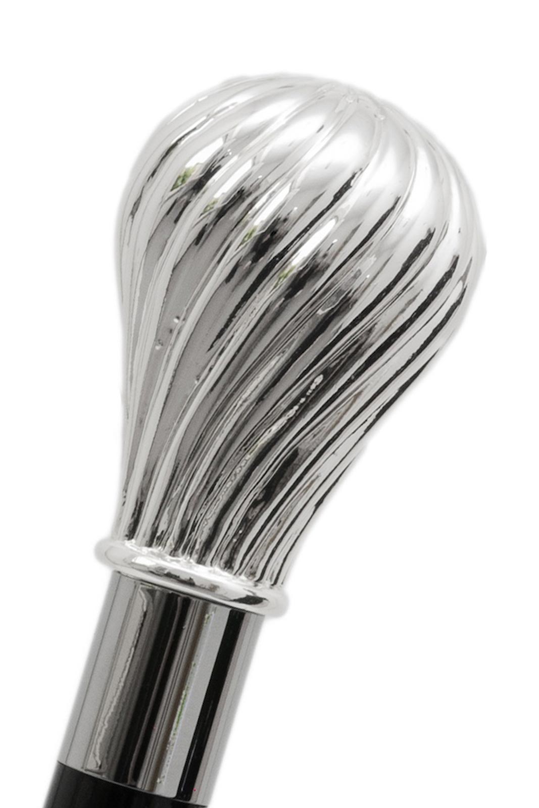 Silver Plated Spiral Dress Cane by Pasotti | Stick & Cane Shop