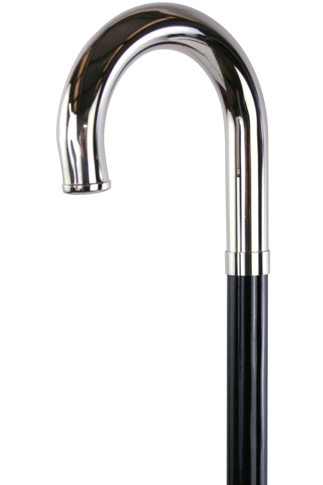 Silver Plated Crook Collectors Cane by Pasotti | Stick & Cane Shop