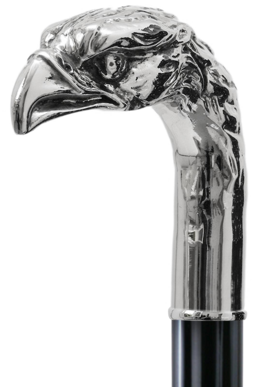 Silver Plated Eagle Dress Cane by Pasotti | Stick & Cane Shop
