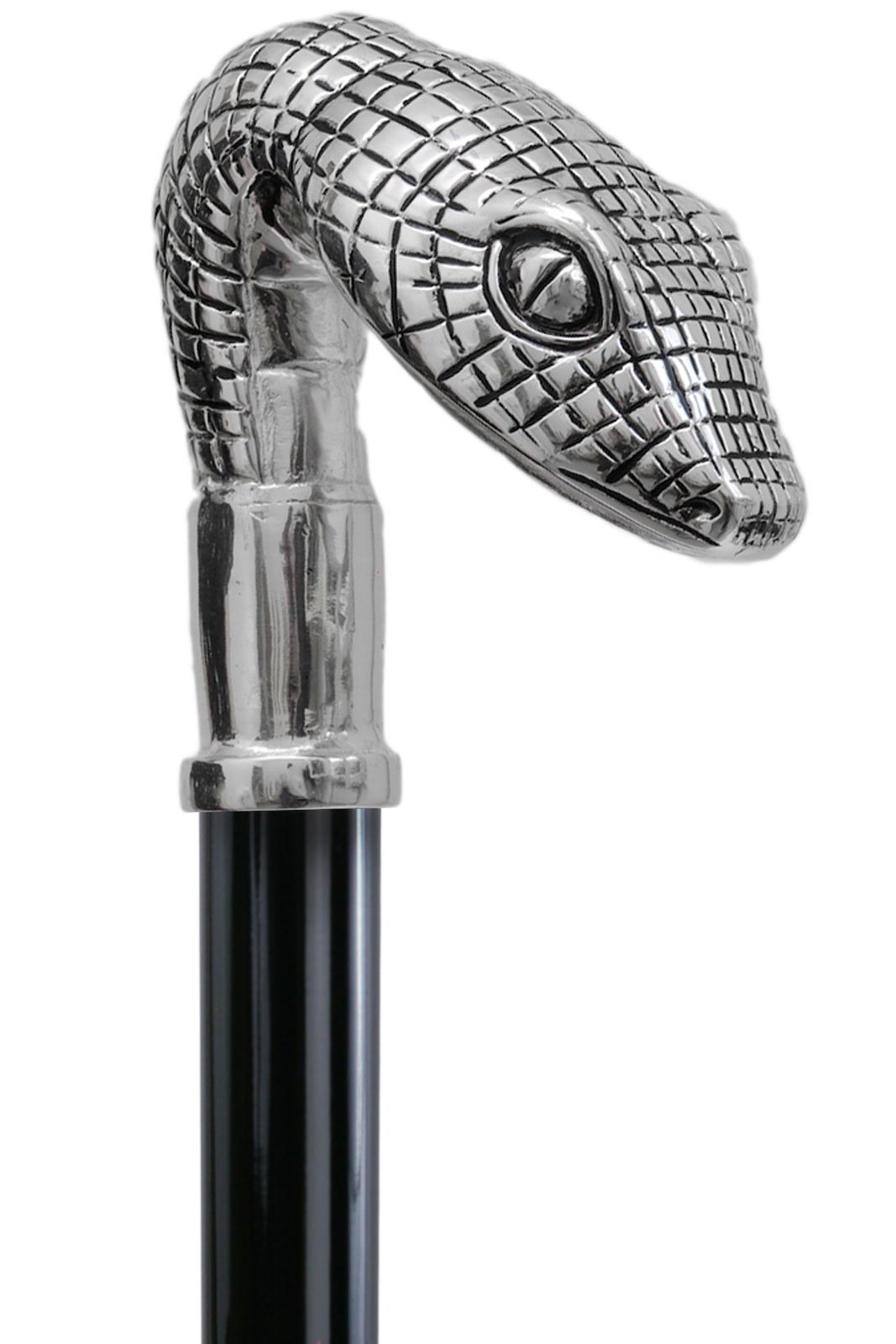 Silver Plated Snake Dress Cane by Pasotti | Stick & Cane Shop