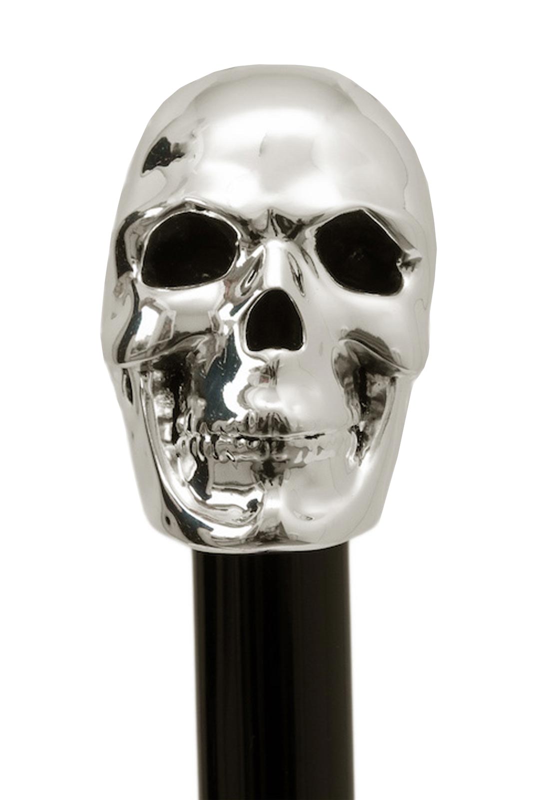 Silver Plated Skull Collectors Cane by Pasotti | Stick & Cane Shop