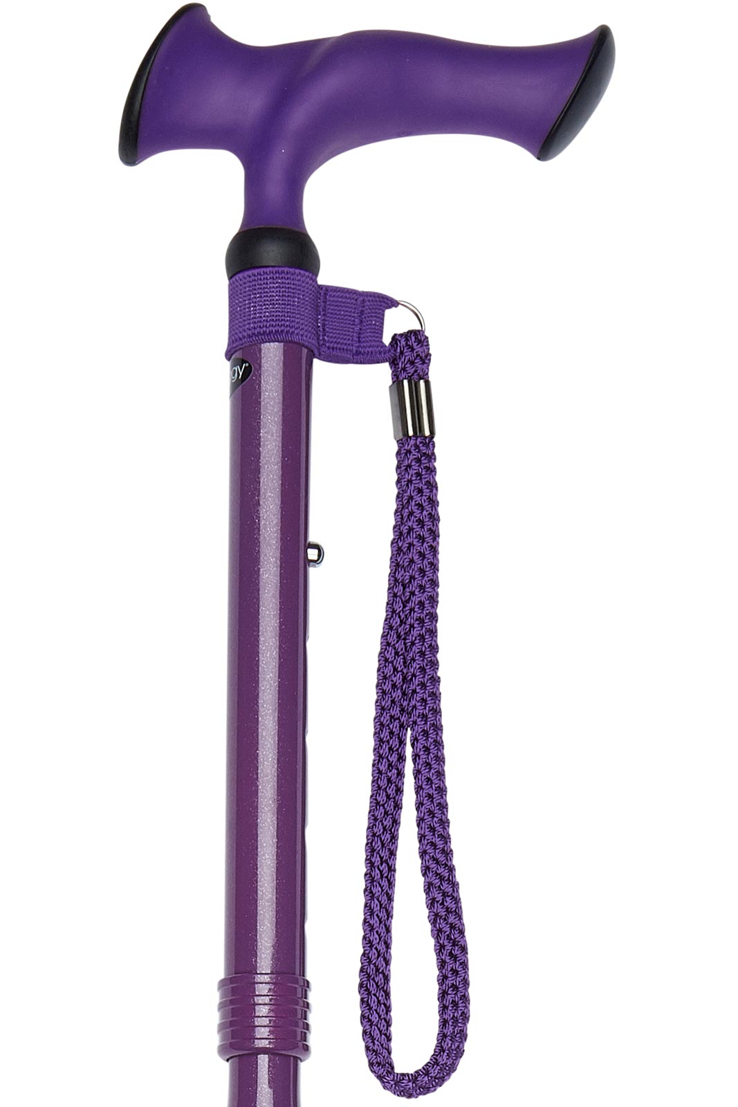 Ergonomic Purple Folding Walking Stick – Adjustable & Lightweight ...