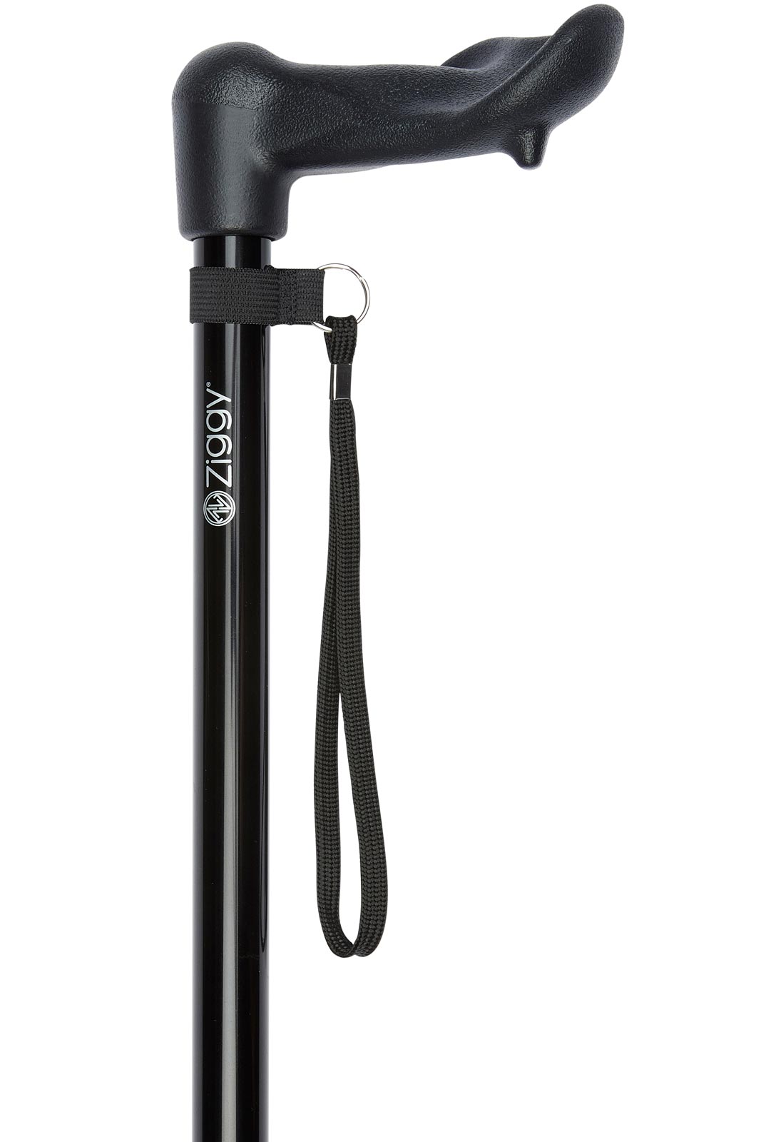 Black Extra Long & Strong Left Handed Anatomical Fisher Walking Stick ...