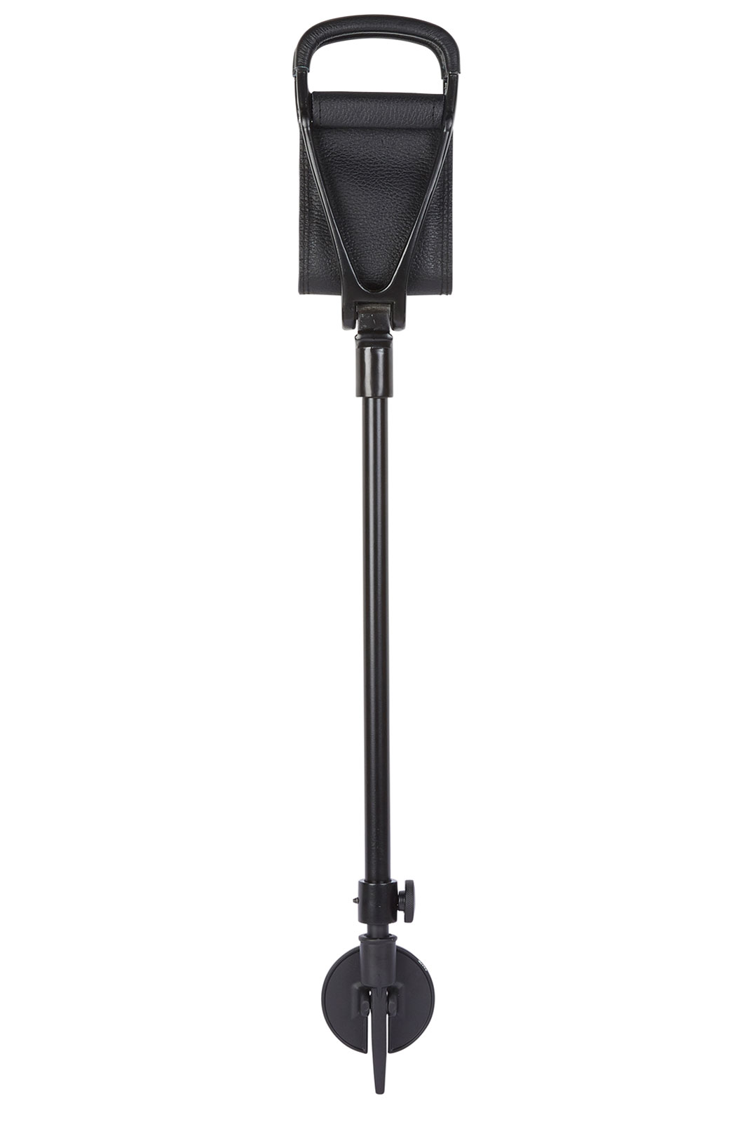 Elegant Black County Leather Shooting Seat Stick | Stick & Cane Shop