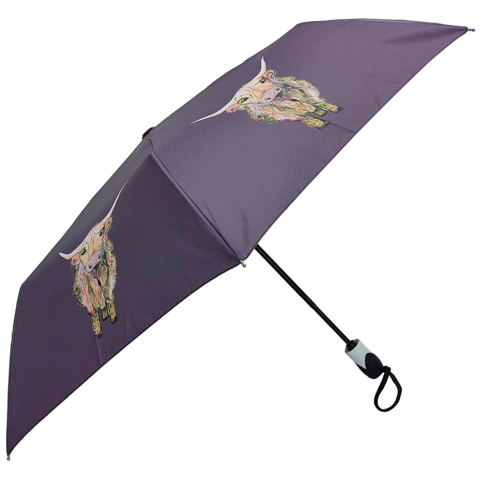 Emily Smith O&C Folding Umbrella - Heidi the Highland Cow | Stick ...