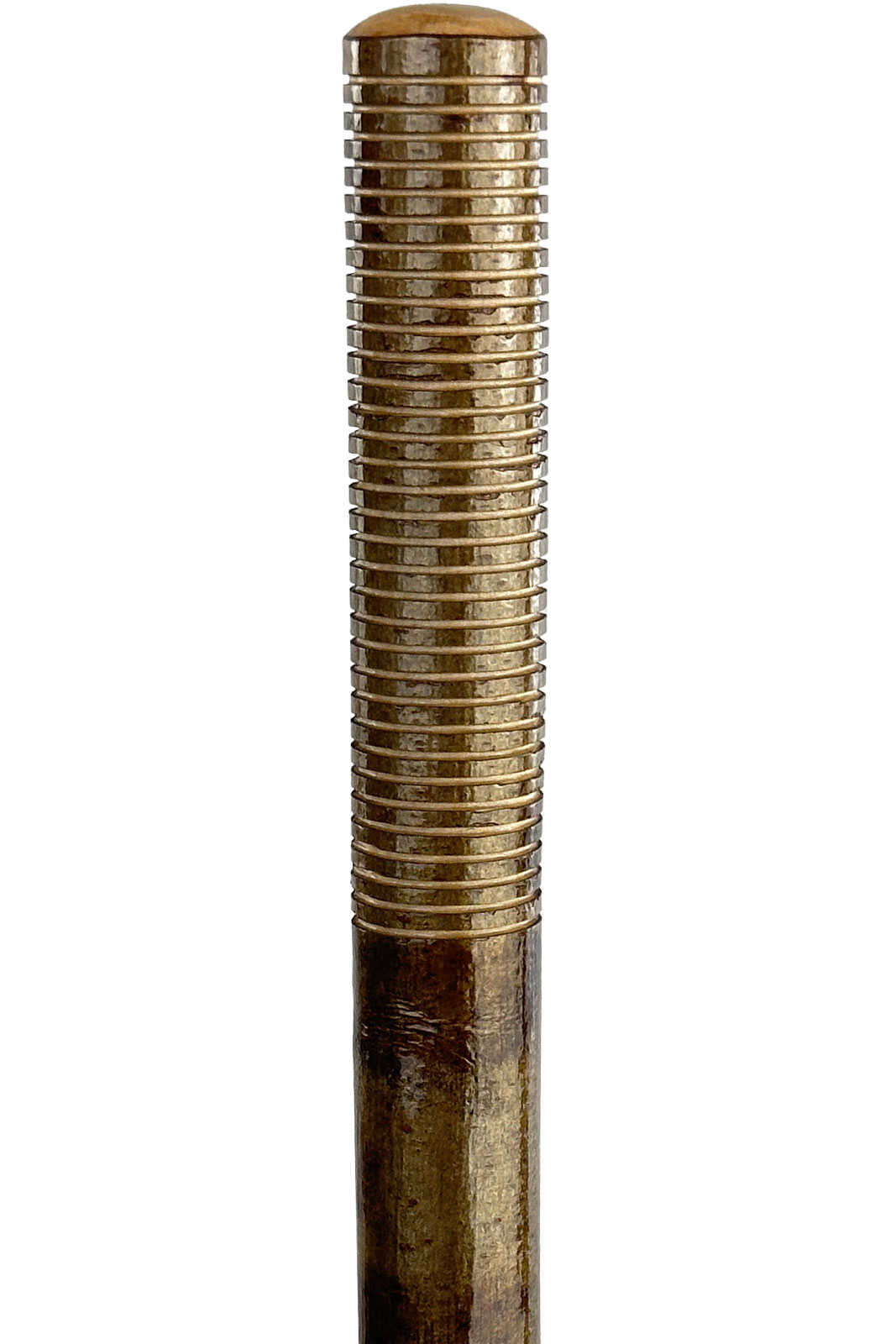 Handcrafted Hazel Hiking Stick with Carved Grooved Grips | Stick & Cane ...
