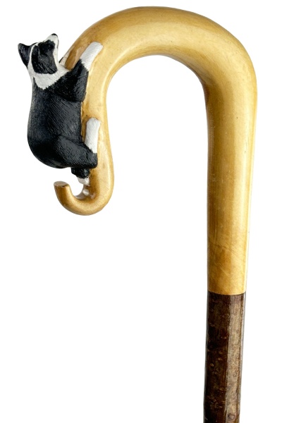 carved wooden walking sticks uk